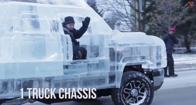 Embark On A Truck Made From Carved Ice (Gallery and Video)
