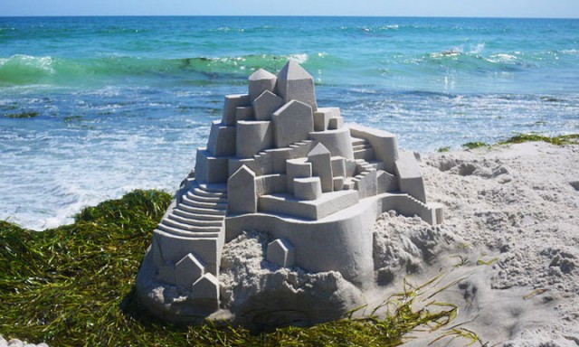 Geometric Sand Castles That Are True Architectural Masterpieces (Photo ...