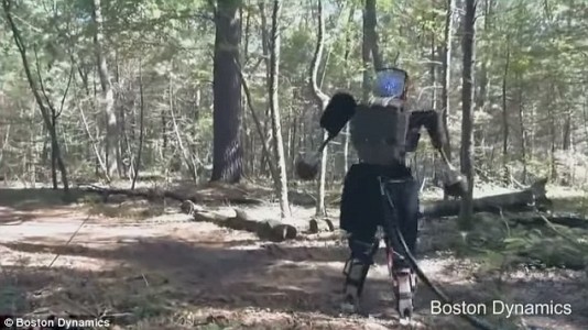 Video Shows Google's Formidable Robot Walking Through The Forest