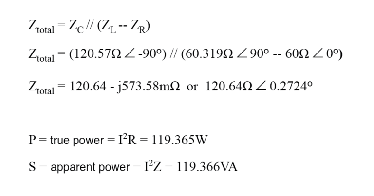 equation for the power factor for circuit | TechnoCrazed