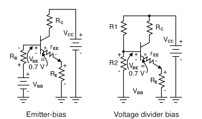 Voltage Divider bias replaces base battery with voltage divider ...