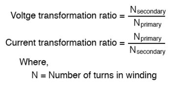 Transformers “step up” or “step down” voltage according to the ratios ...